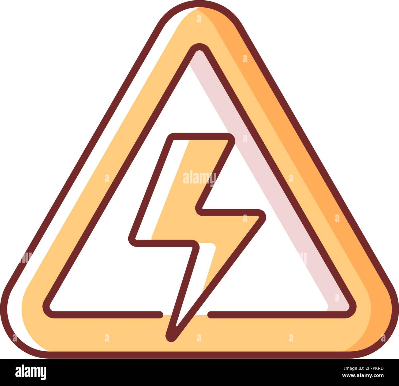 High voltage RGB color icon Stock Vector Image & Art - Alamy