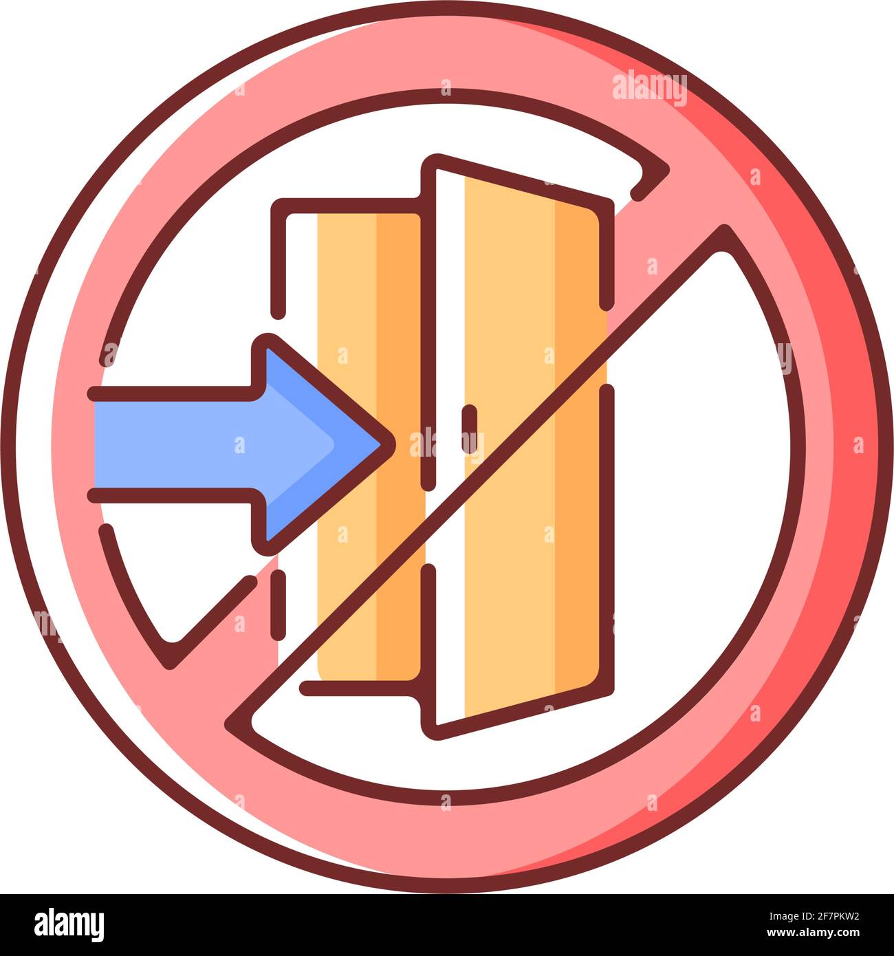 No entry sign building Cut Out Stock Images & Pictures - Alamy