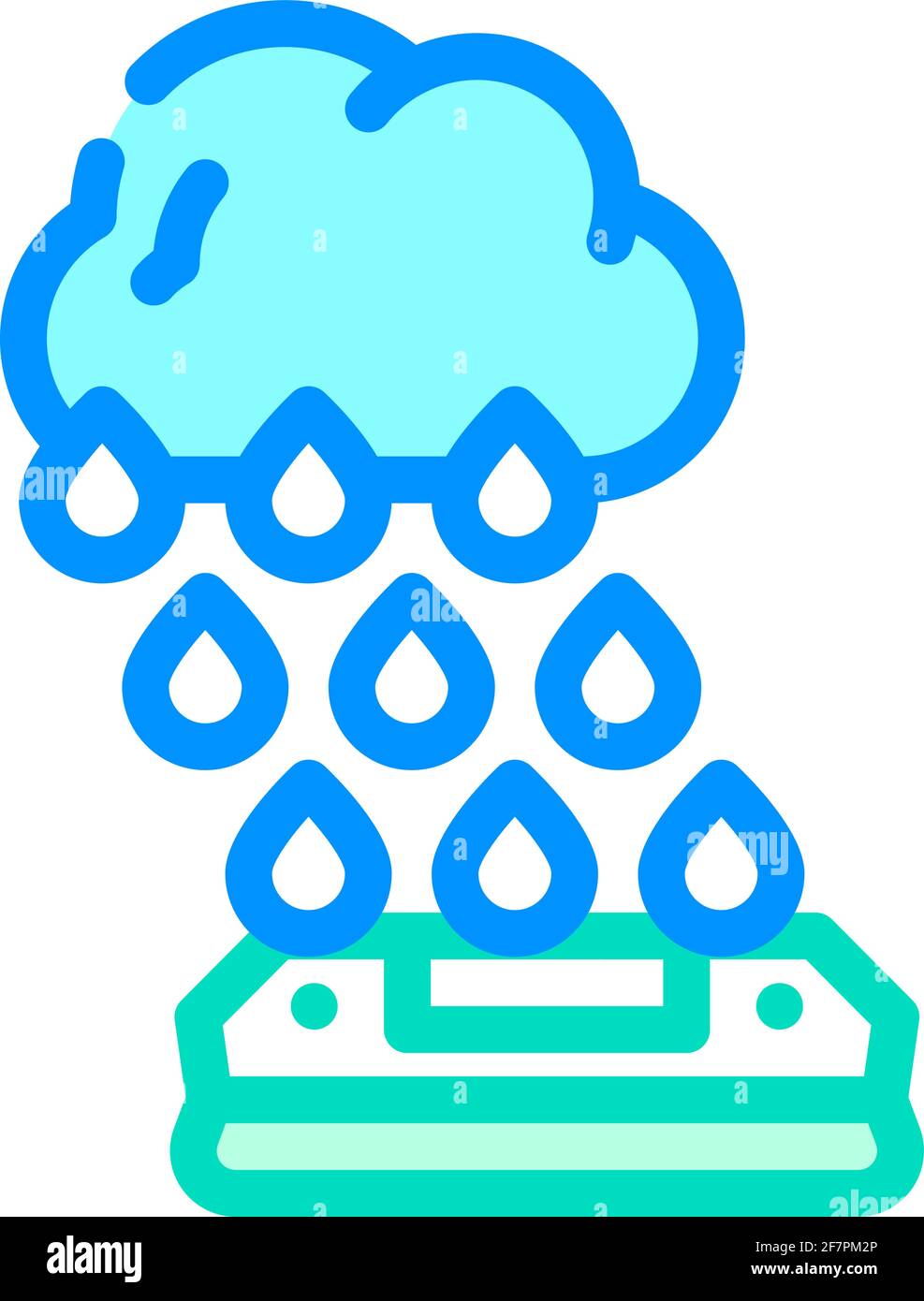 rain sensor color icon vector illustration color Stock Vector Image ...