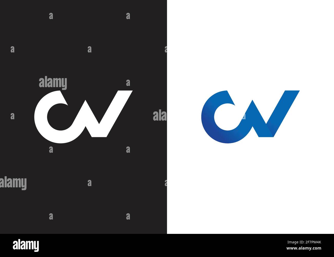 Initial Monogram Letter C V Logo Design Vector Template Stock Vector ...