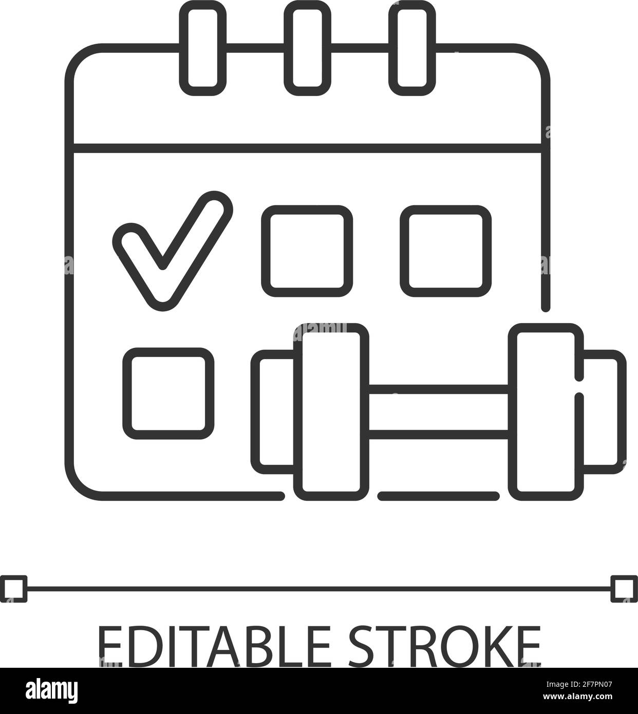 Regular exercise linear icon Stock Vector Image & Art - Alamy