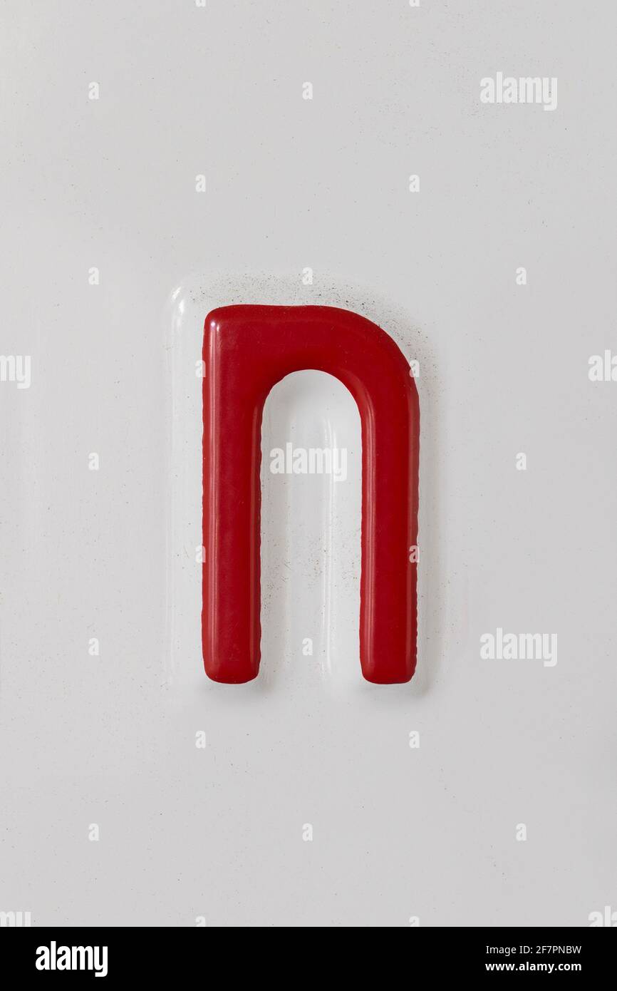 Red letter n hi-res stock photography and images - Alamy