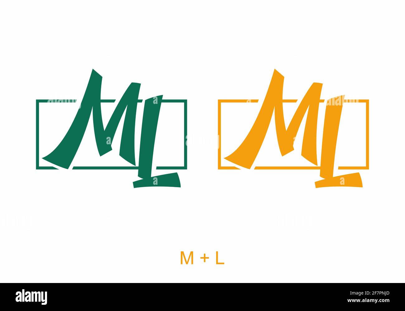 ML initial letter logo design Stock Vector Image & Art - Alamy