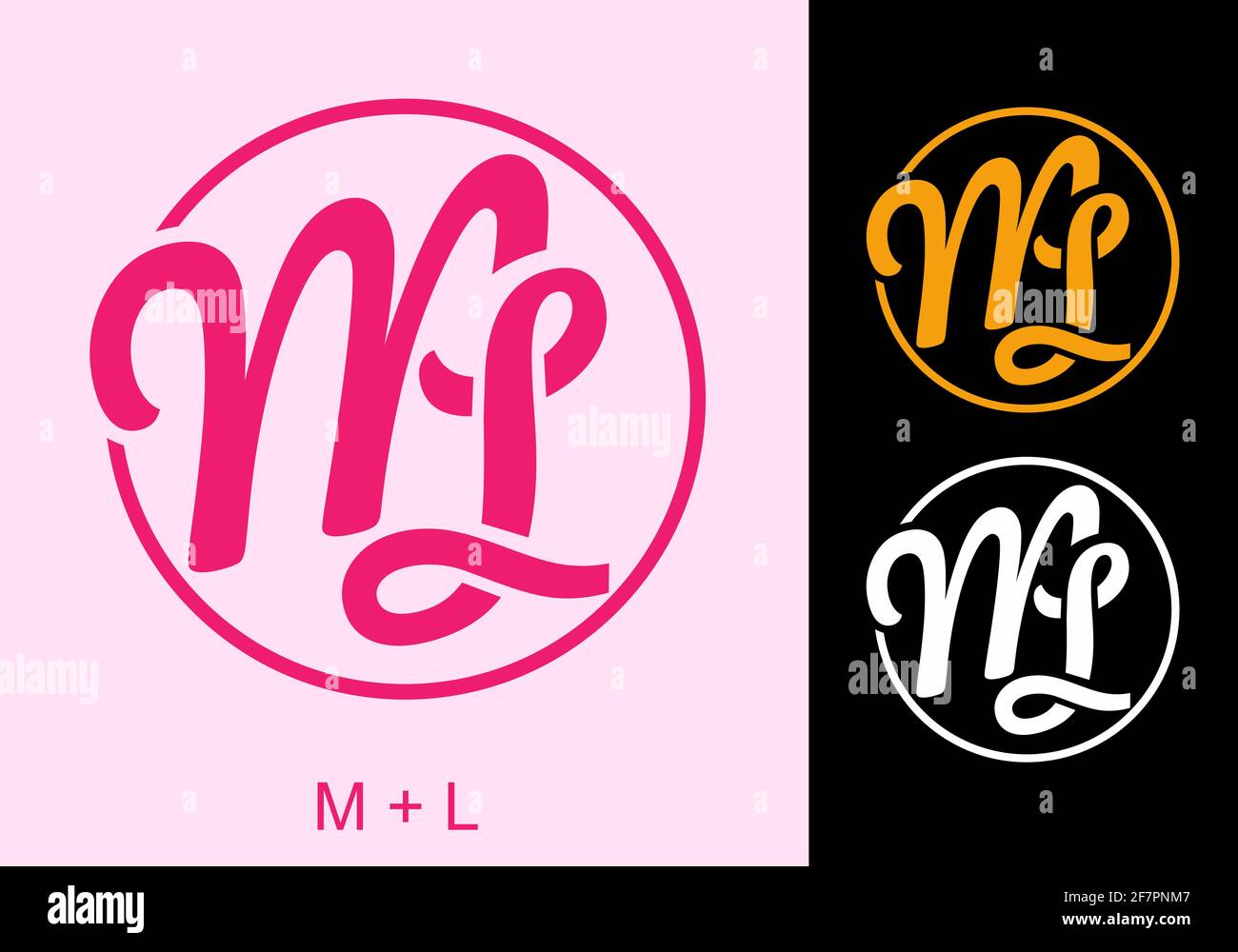 Pink signature Stock Vector Images - Alamy