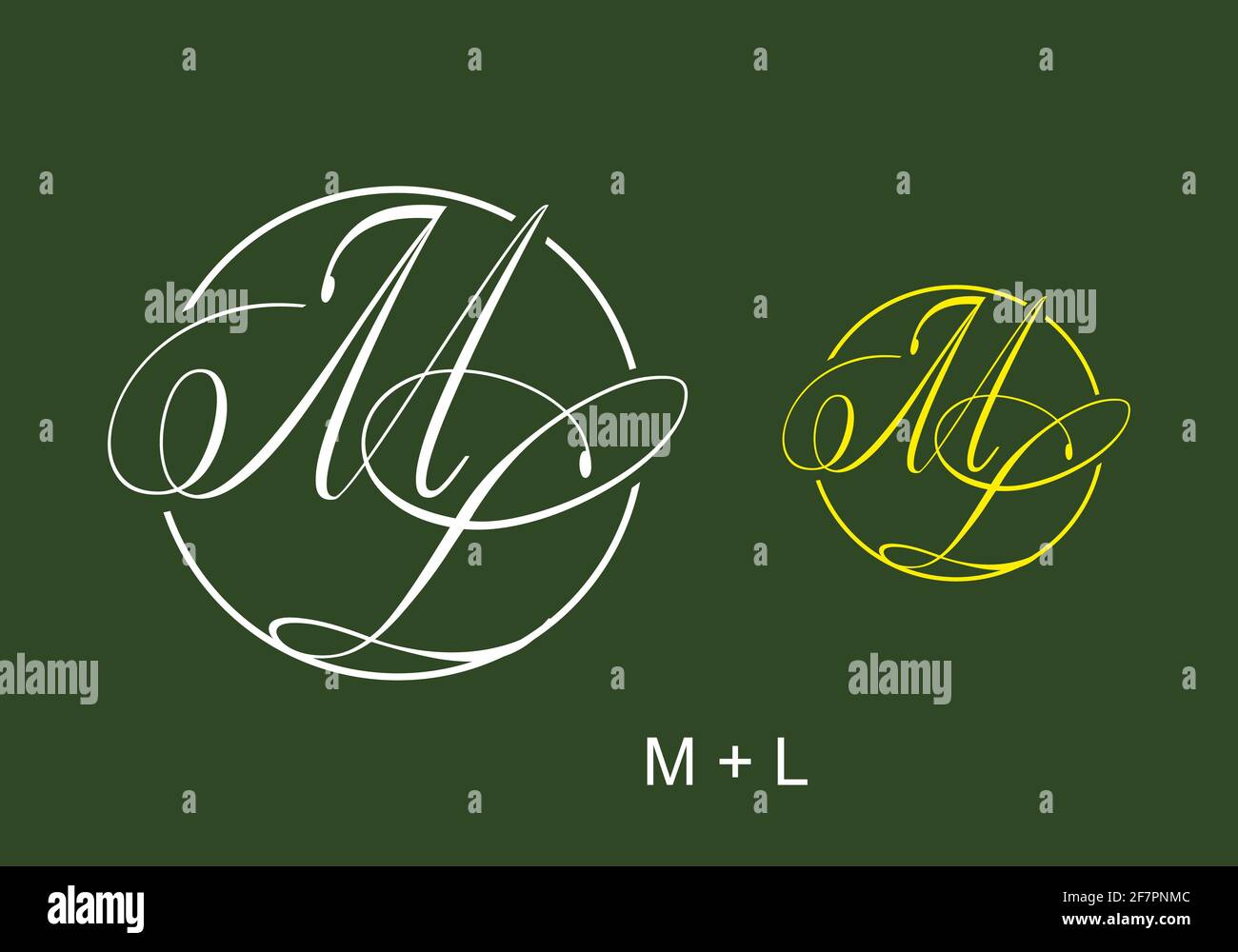 ML initial letter logo design Stock Vector Image & Art - Alamy