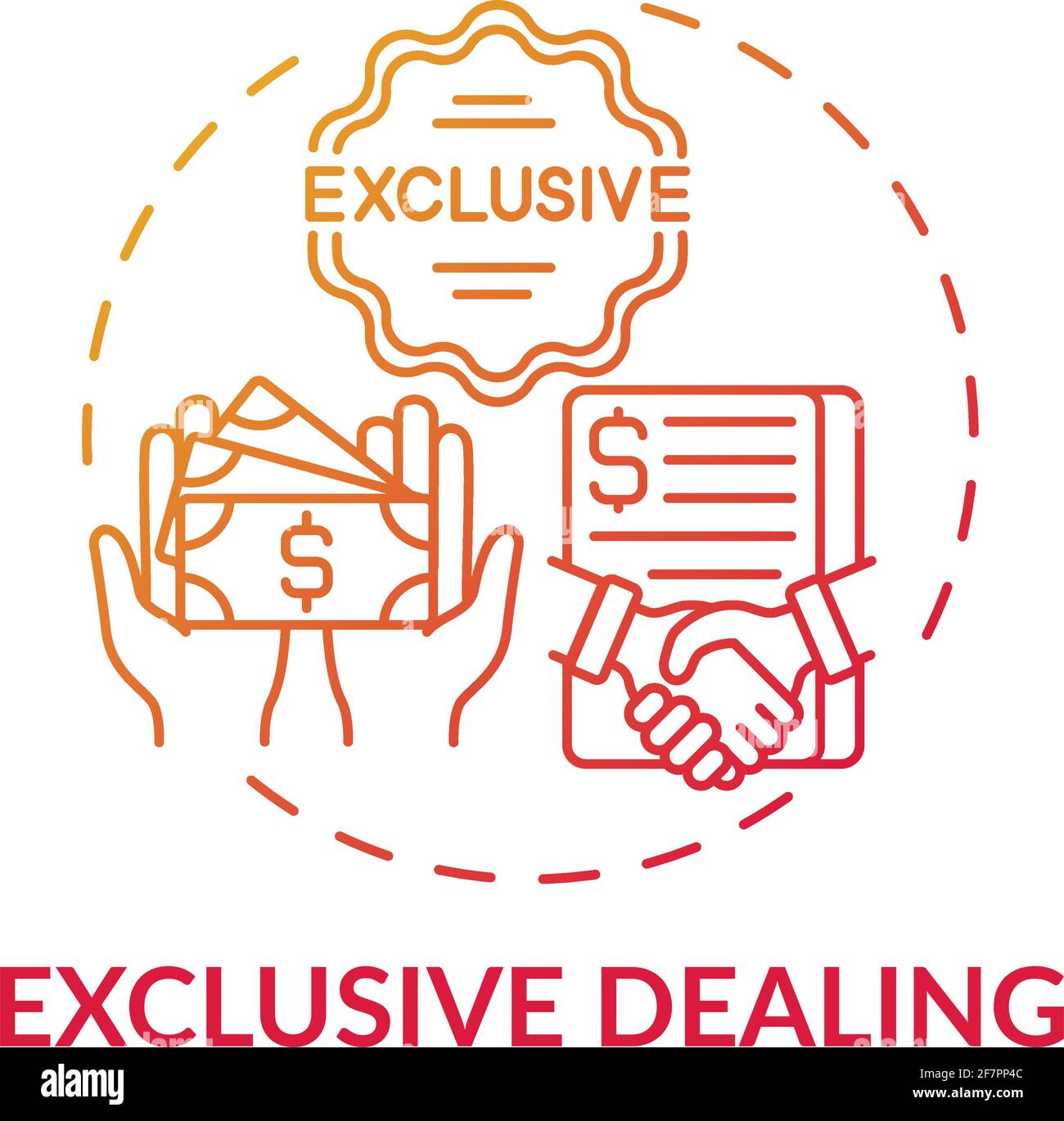Exclusive dealing concept icon Stock Vector Image & Art - Alamy