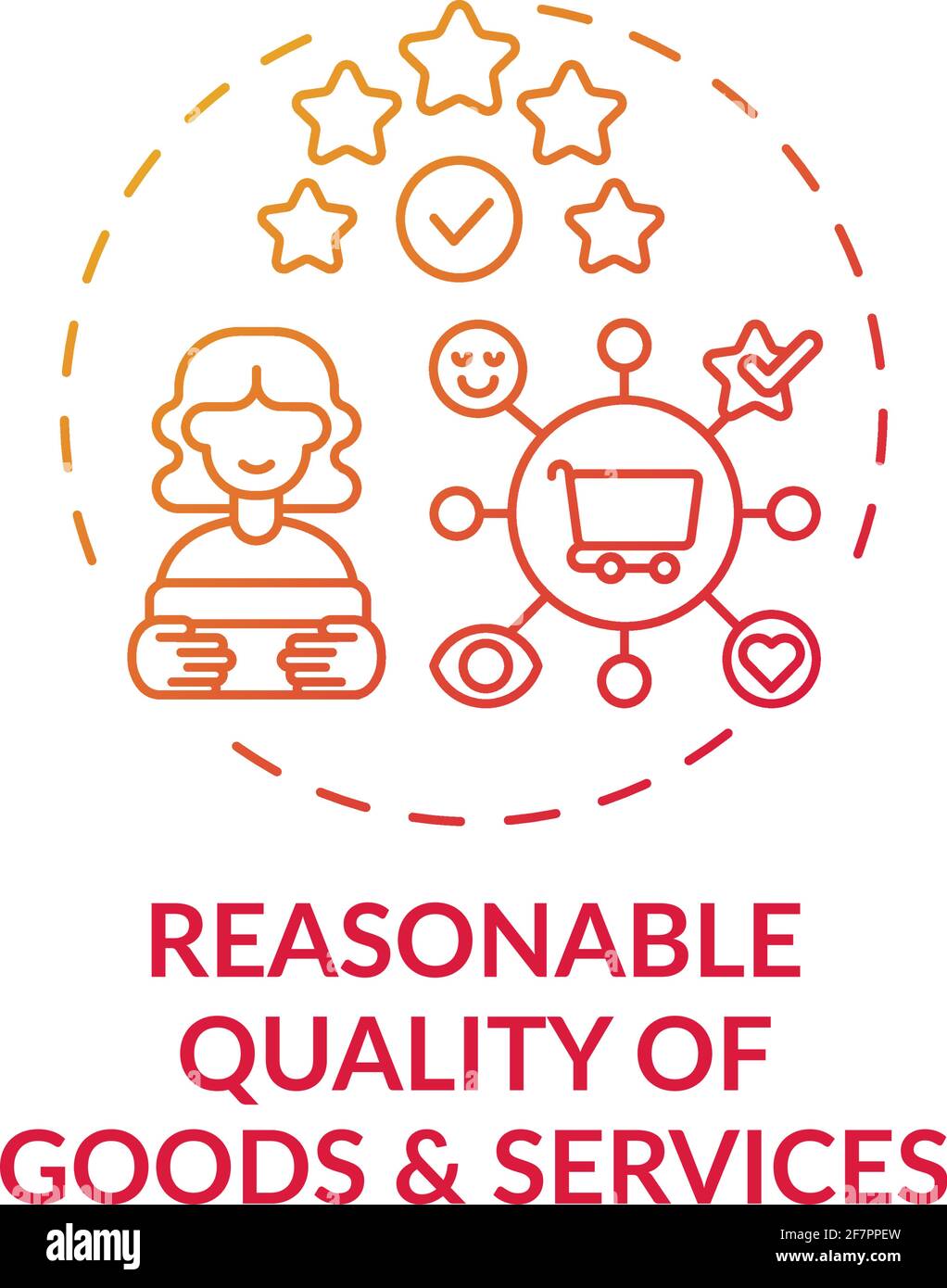 Reasonable goods and services quality concept icon Stock Vector Image ...