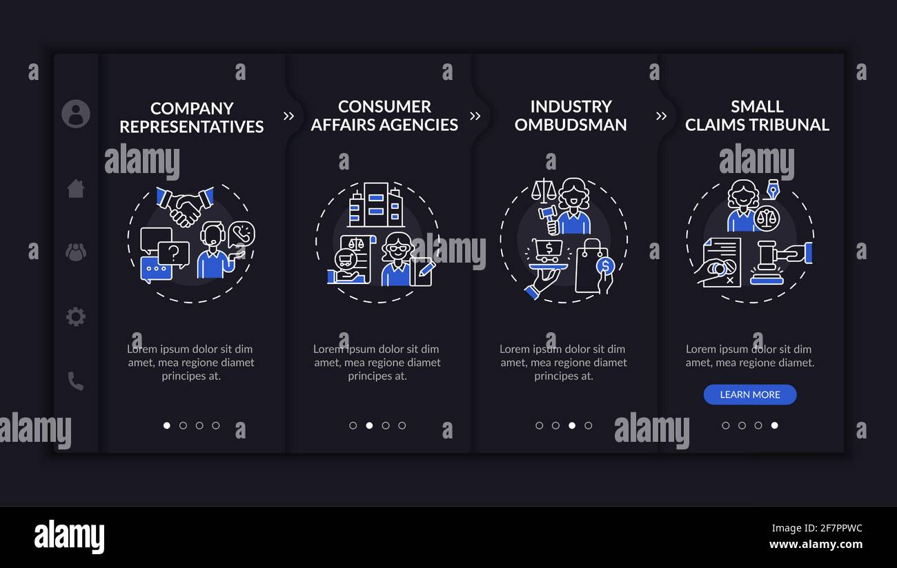 Customer Protection Onboarding Vector Template Stock Vector Image And Art Alamy