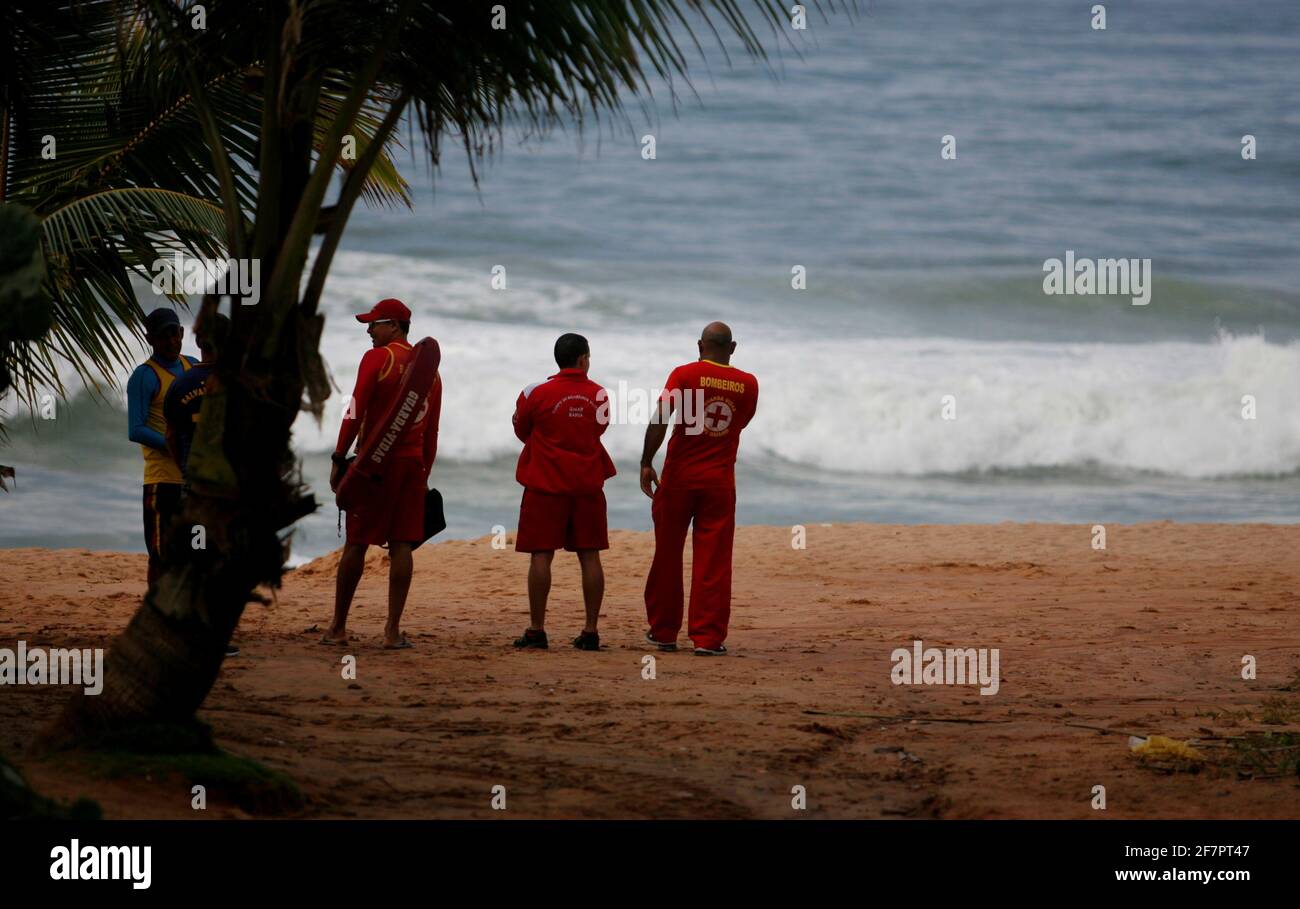 salvador, bahia / brazil - june 9, 2015: Members of the Bahia Fire ...