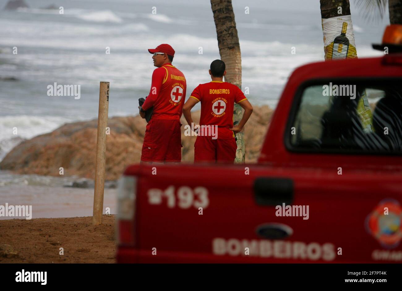 salvador, bahia / brazil - june 9, 2015: Members of the Bahia Fire ...