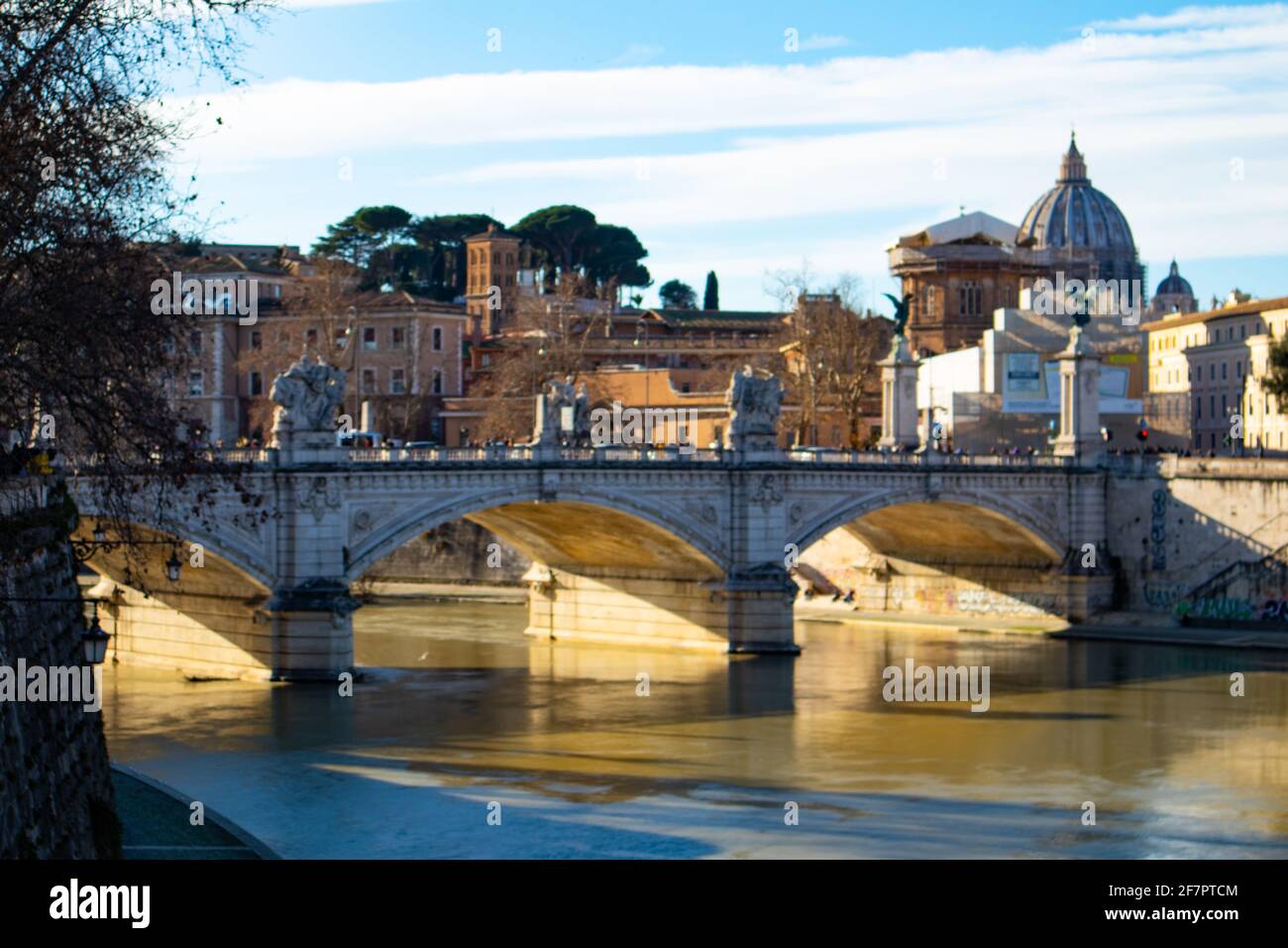Ponte Vittorio Emanuele II Bridge, Rome, Italy Stock Photo - Alamy