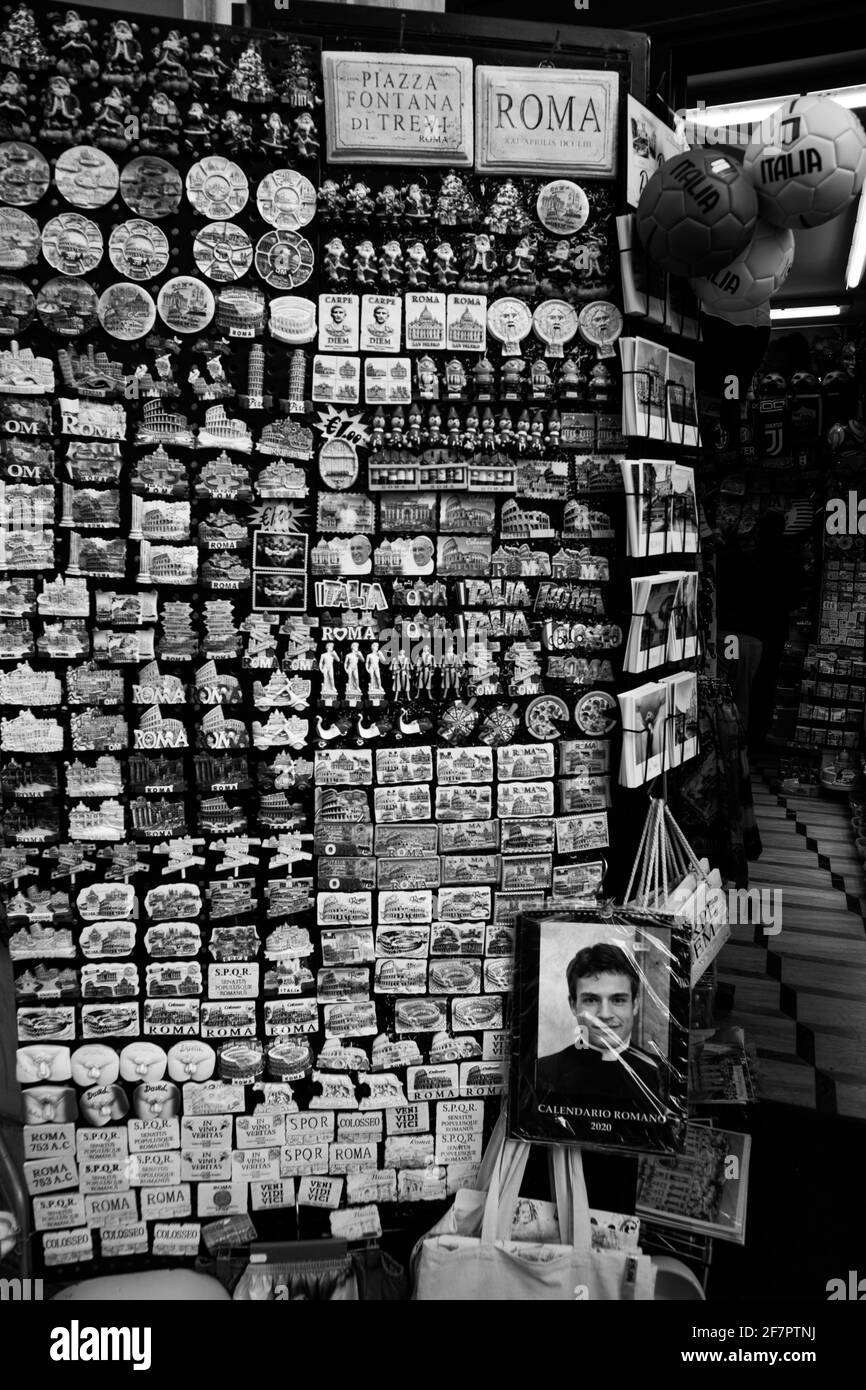 Souvenir gift shop store Black and White Stock Photos & Images - Alamy