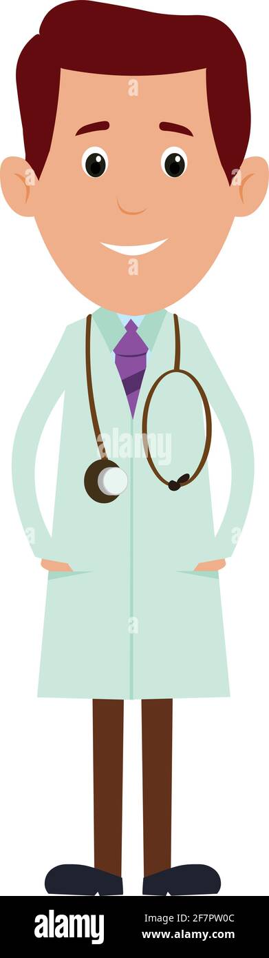 Doctor illustration vector cartoon isolated on white background Stock ...