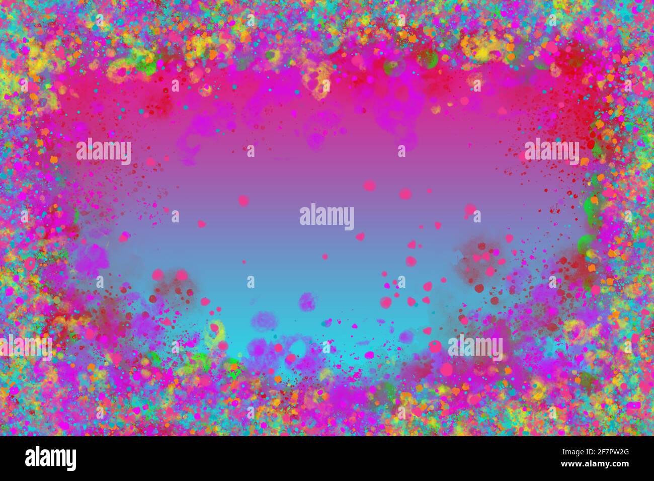 An abstract neon splatter border background image Stock Photo - Alamy
