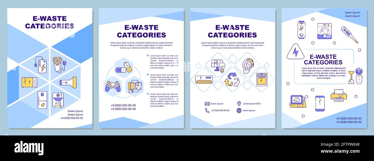 Recycling categories Stock Vector Images - Alamy