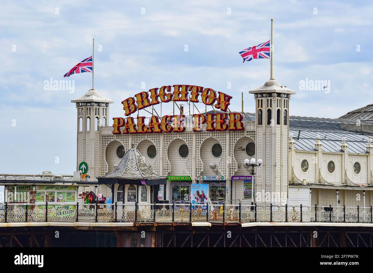 Brighton flags half mast hi-res stock photography and images - Alamy