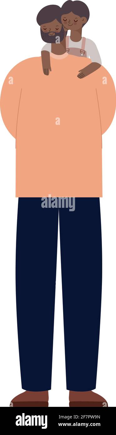 Father with beard and son Cut Out Stock Images & Pictures - Alamy