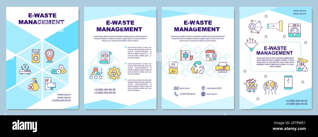 E-waste management brochure template Stock Vector Image & Art - Alamy