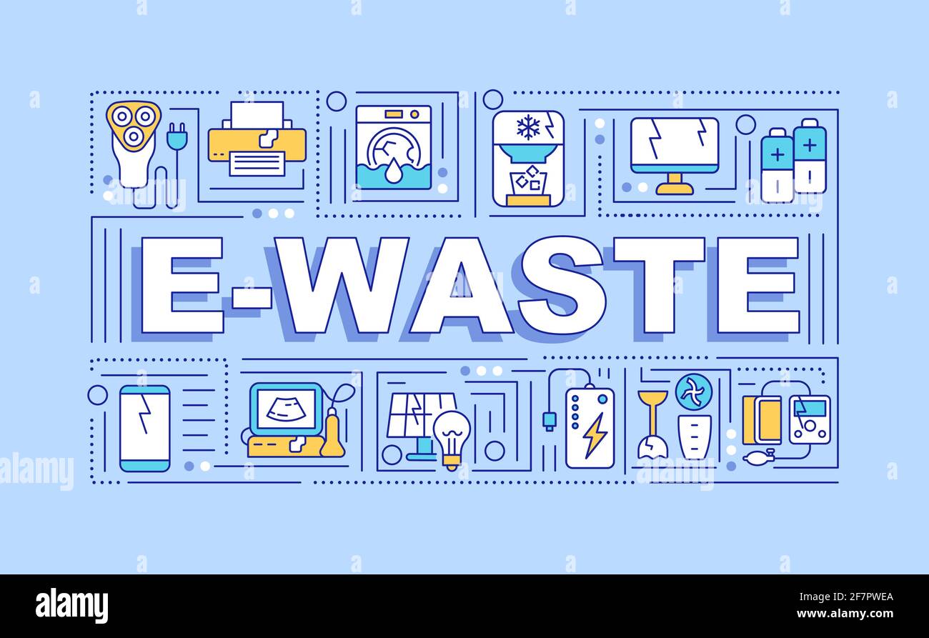 E-waste word concepts banner Stock Vector Image & Art - Alamy