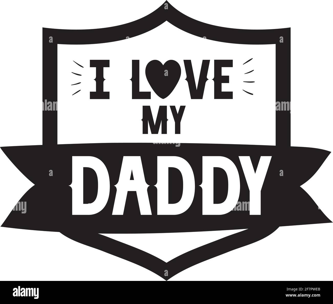 Love dad word lettering Cut Out Stock Images & Pictures - Alamy
