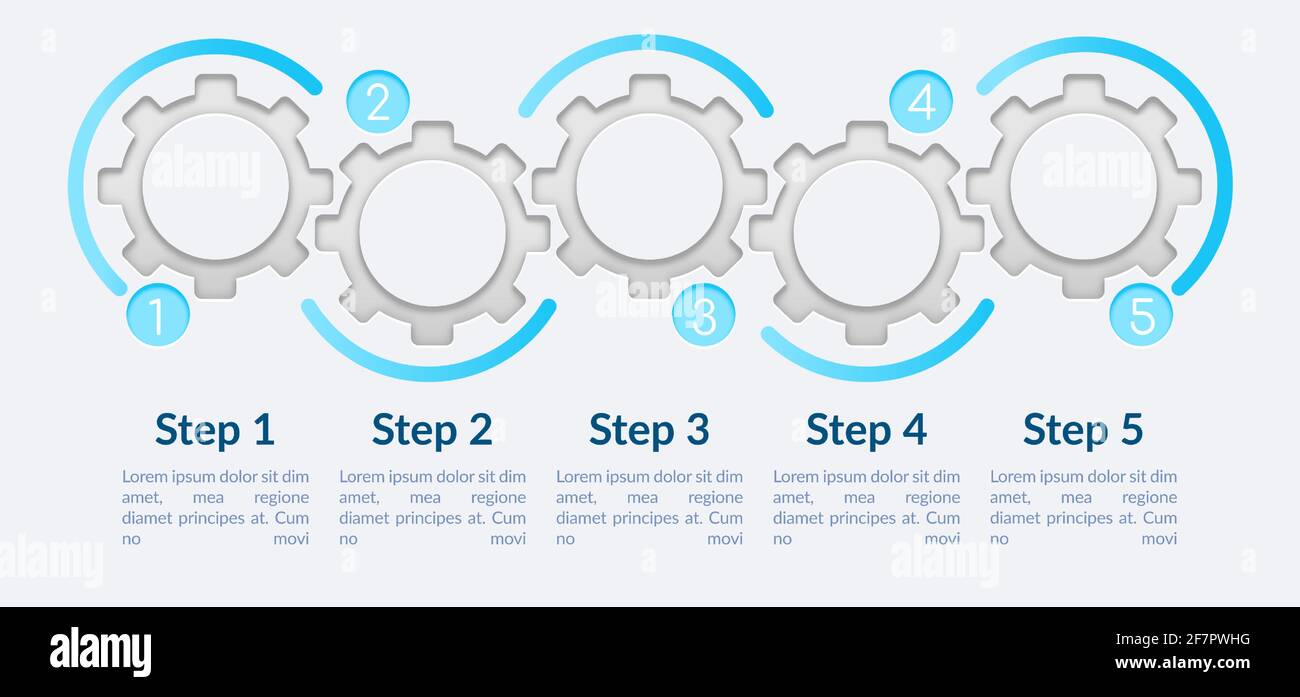Simple circle steps vector infographic template Stock Vector Image ...