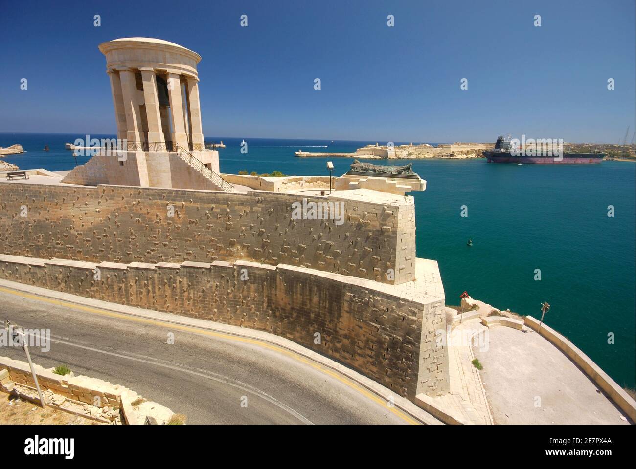 Siege Bell Monument In Valletta On the Mediterranean Island Of Malta ...