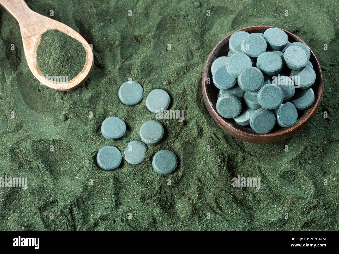 Spirulina in pills hi-res stock photography and images - Alamy