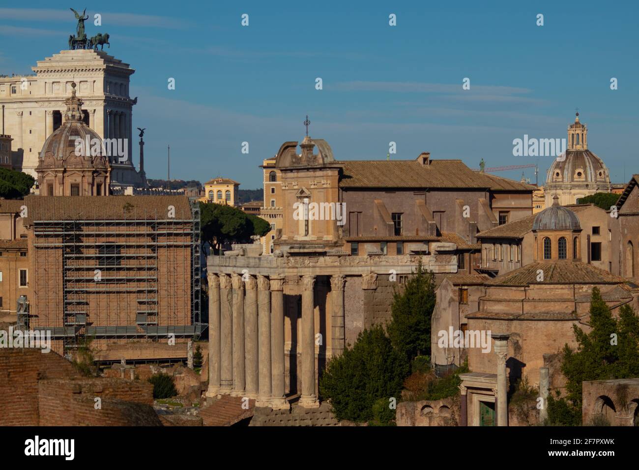 San Lorenzo in Miranda Church at Antonino and Faustina Temple, Rome ...