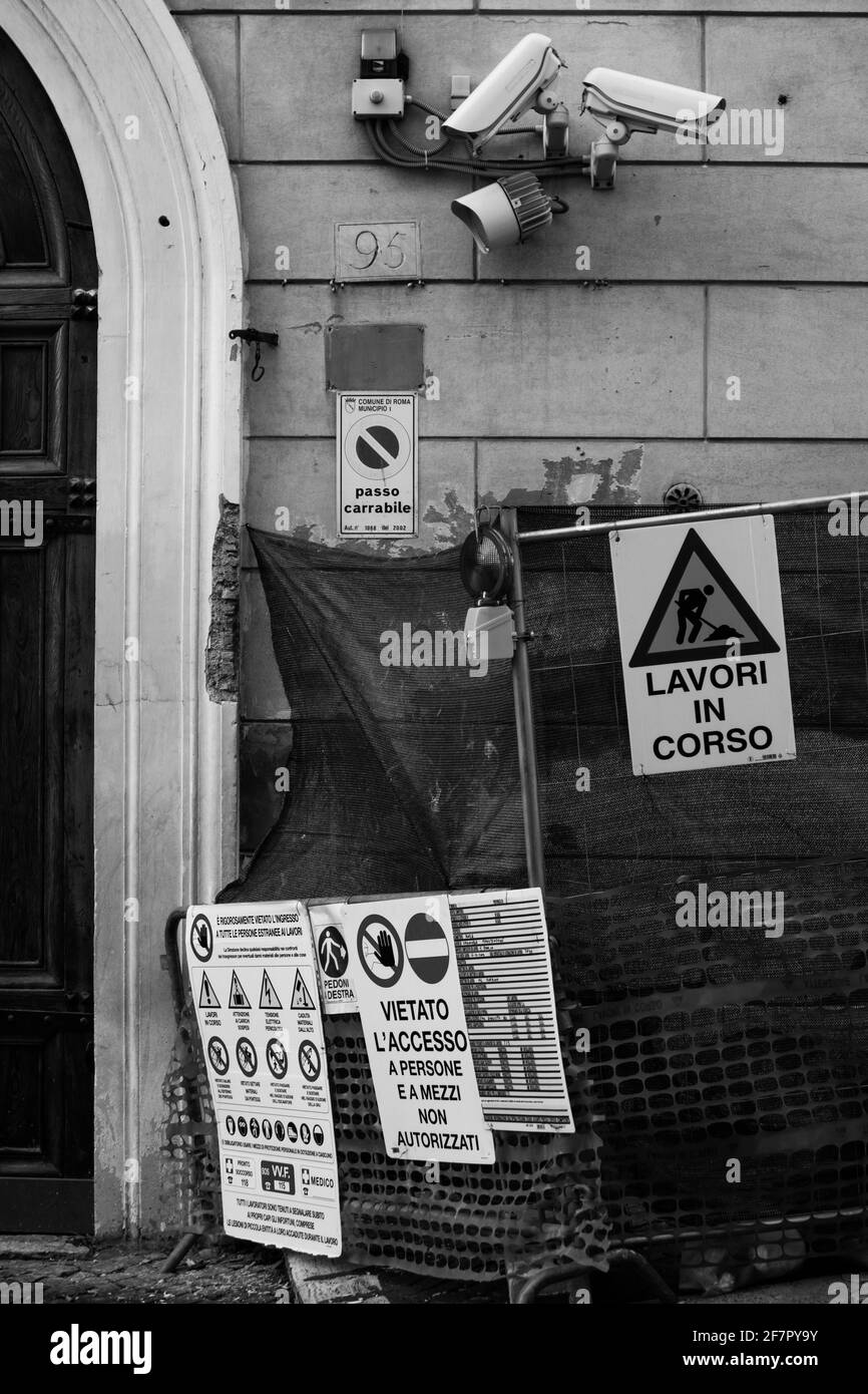 Italy street views Black and White Stock Photos & Images - Alamy