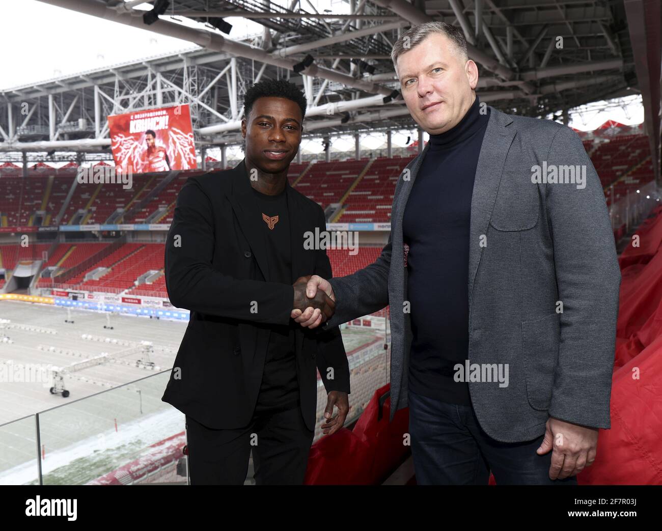 MOSCOW, RUSSIA, FEBRUARY 25, 2021. Dutch midfielder Quincy Promes has ...