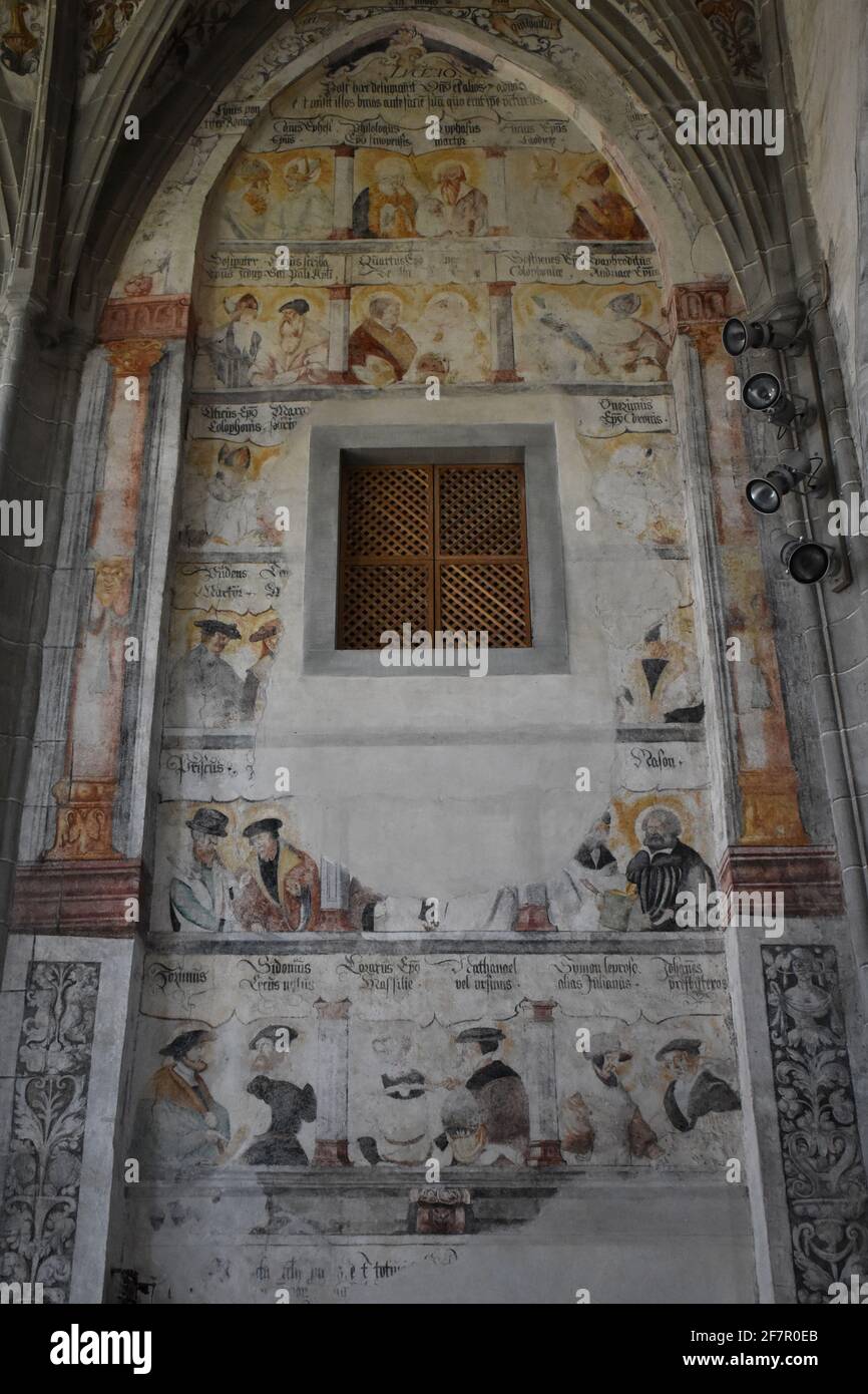 The Abbey Church of St Mary and Mark in Reichenau Mittelzel. Frescoes ...