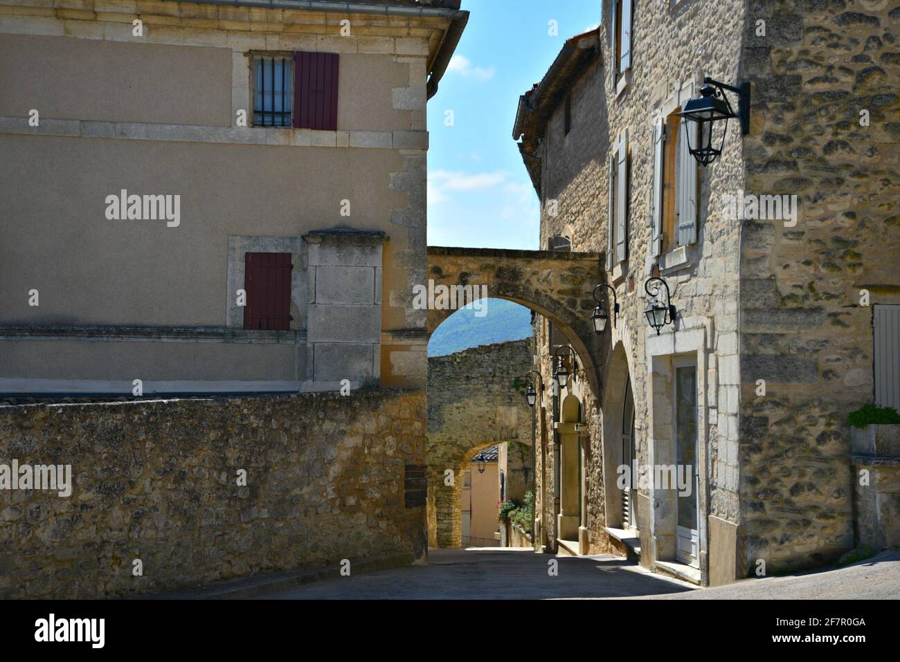 Vernacular Provençal architecture in the picturesque village of Lacoste ...