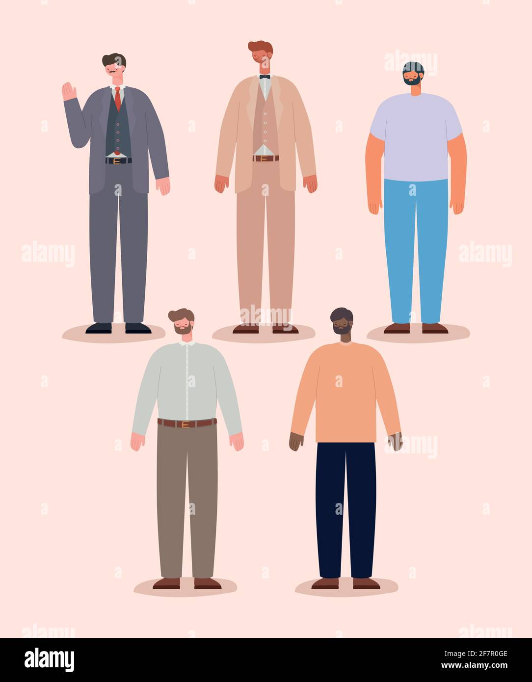 five men icons Stock Vector Image & Art - Alamy