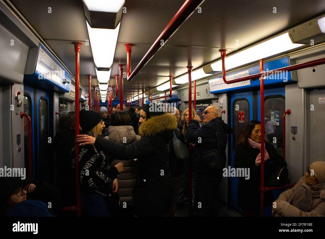 View inside an Italian subway. Rome, Italy Stock Photo - Alamy