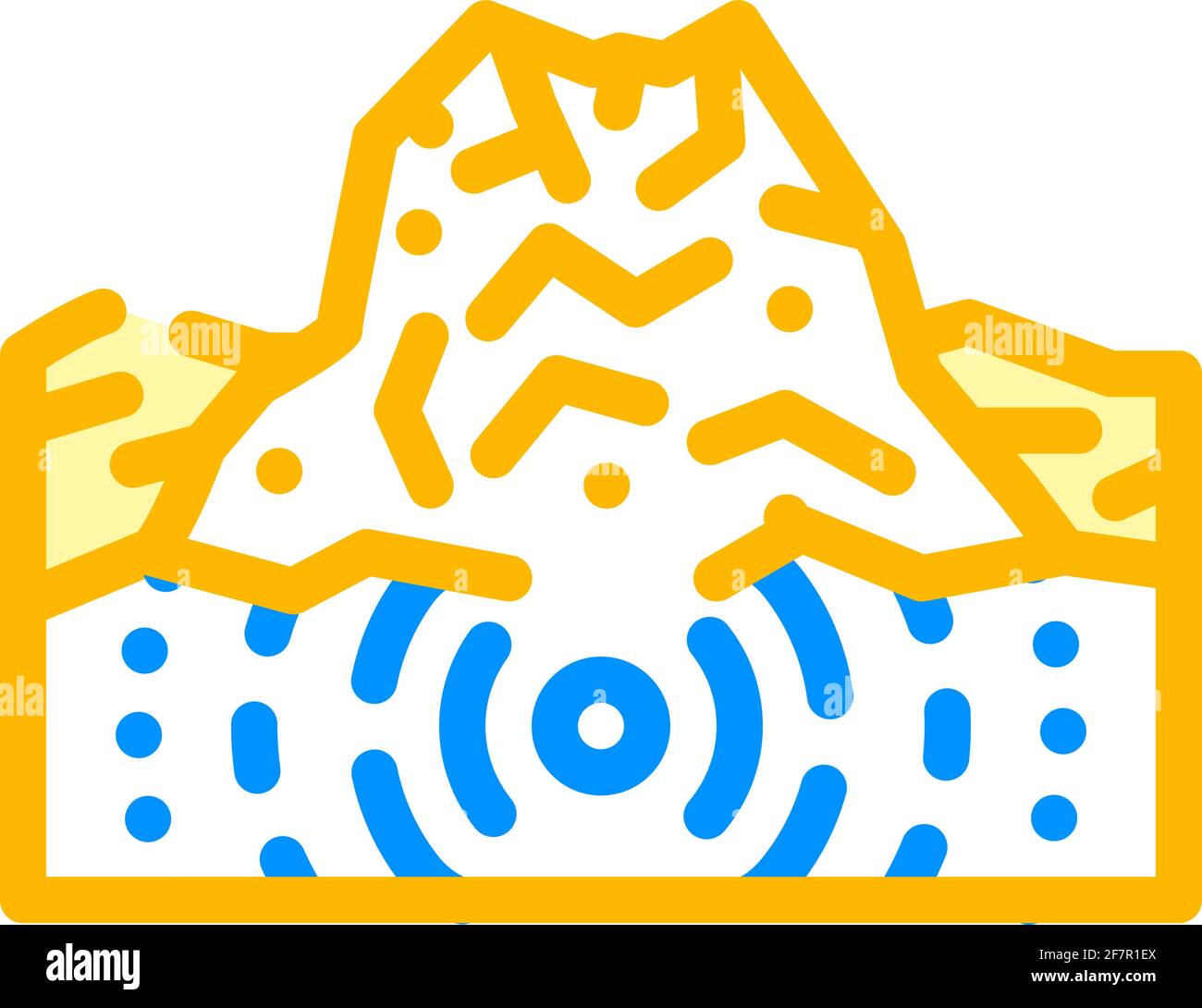 earthquake volcano color icon vector illustration color Stock Vector ...