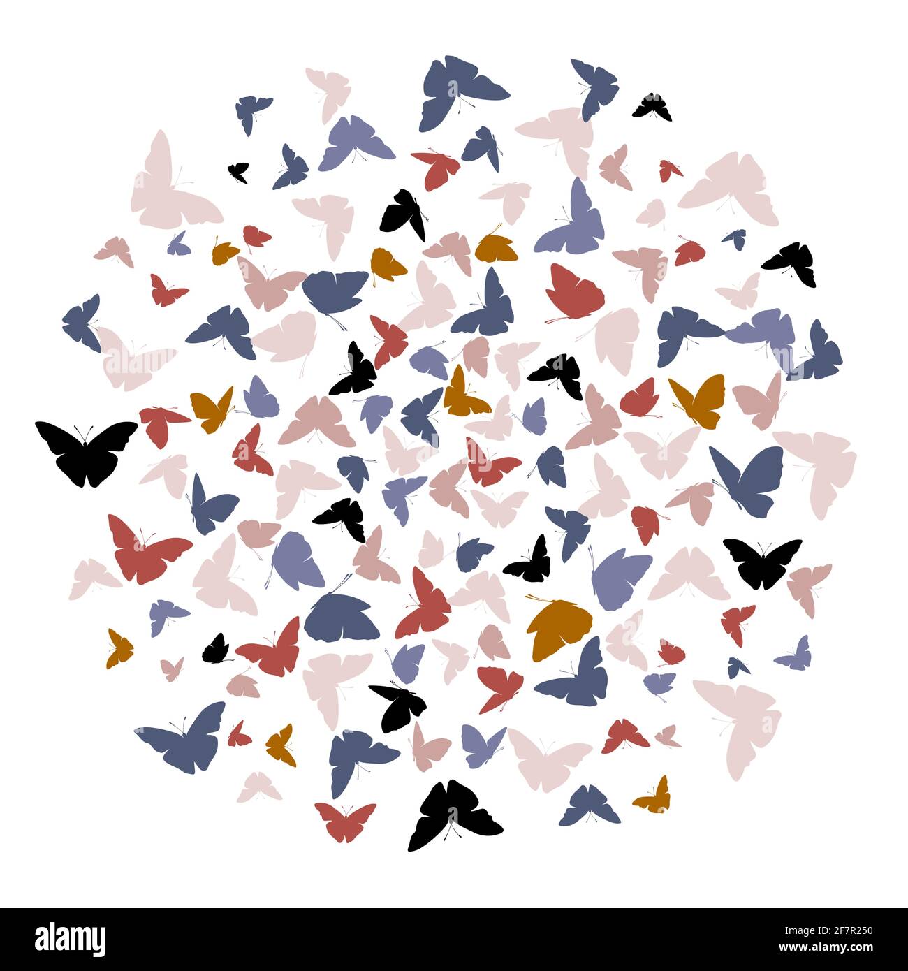 Flying butterfly vector background. stock illustration Stock Vector ...