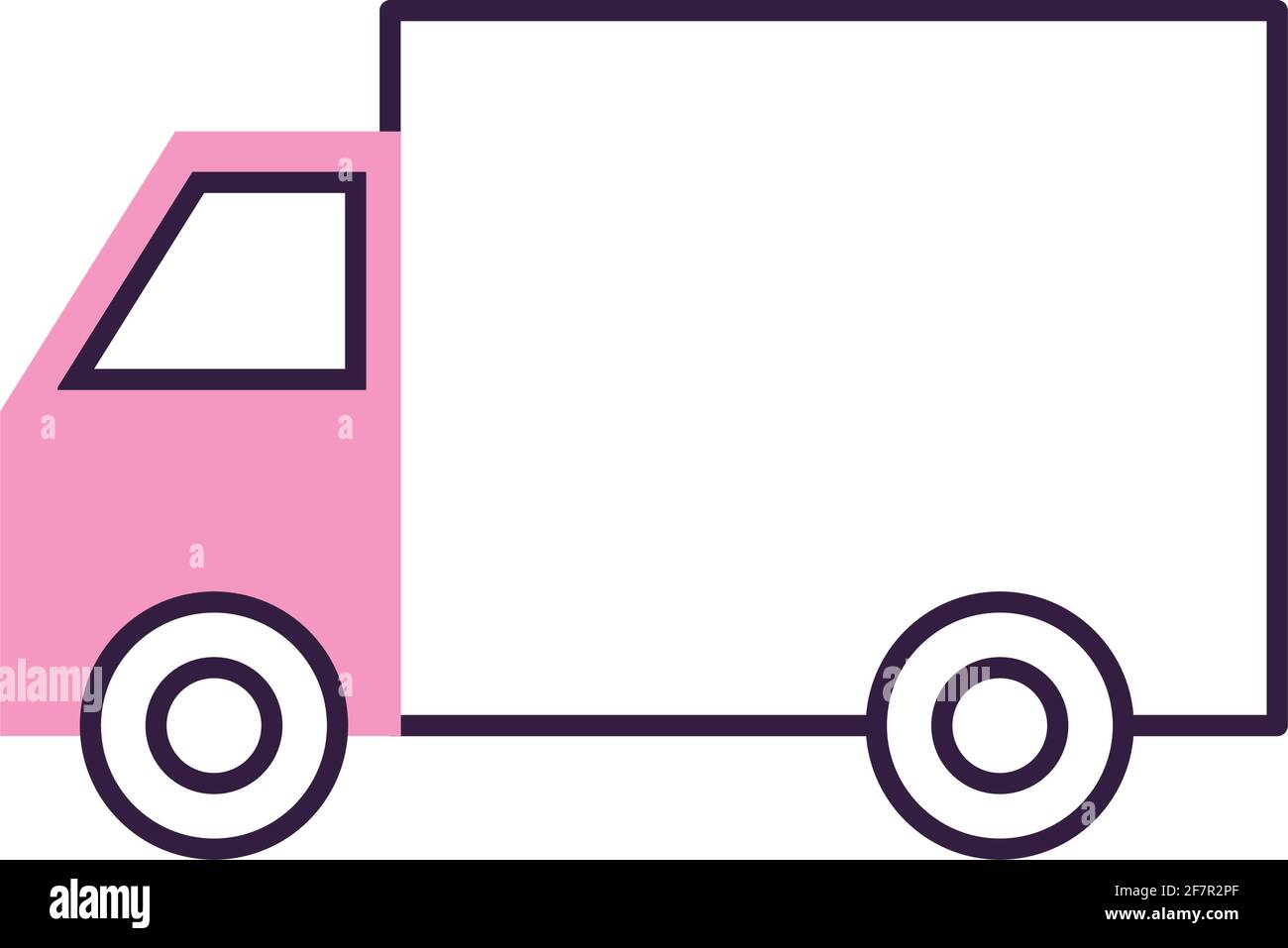 pink truck icon Stock Vector Image & Art - Alamy