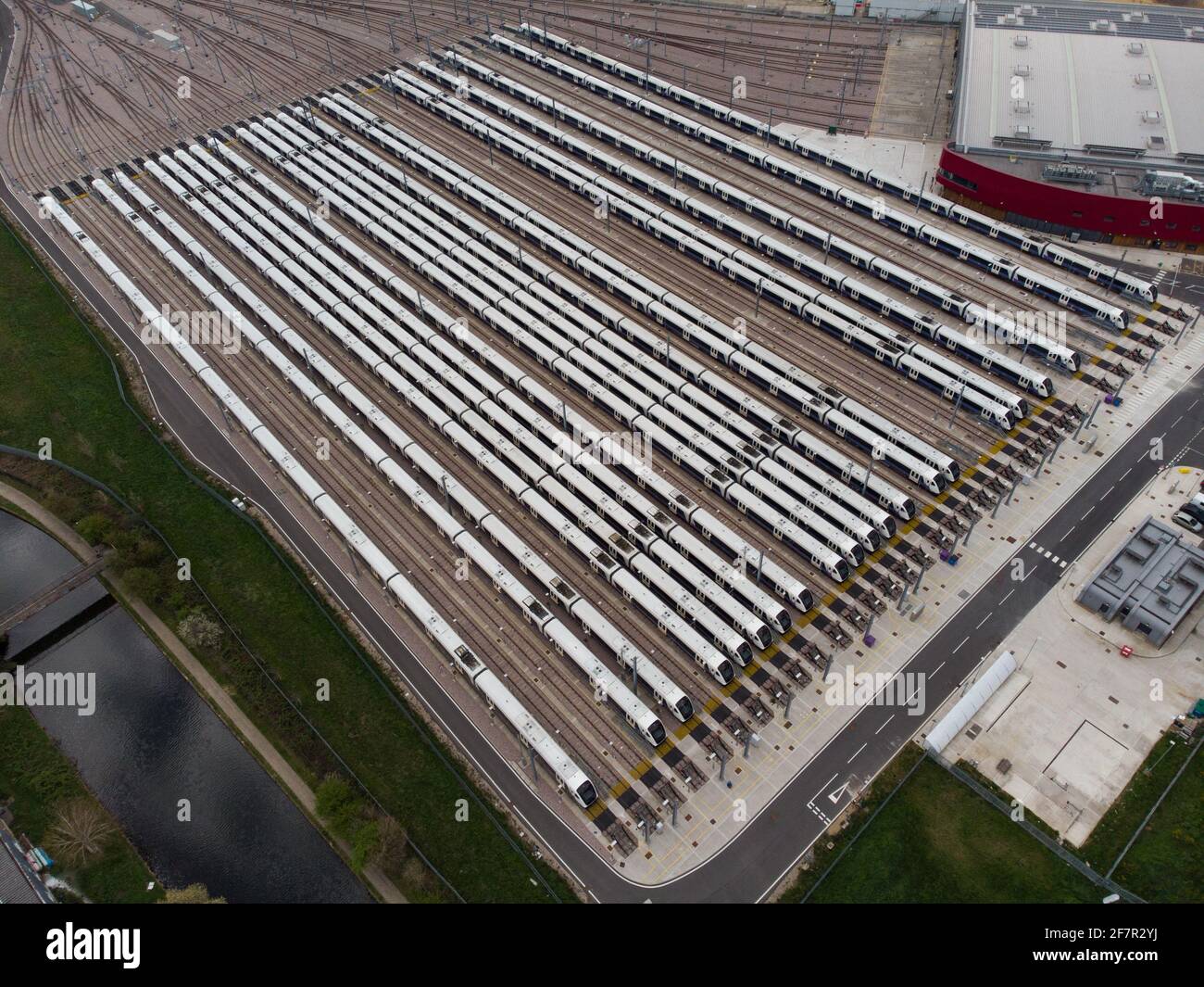 Old Oak common Elizabeth Line Depot Stock Photo - Alamy