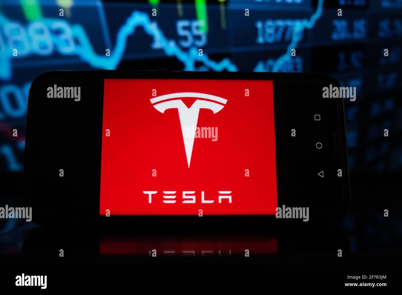 Teslalogo hi-res stock photography and images - Alamy