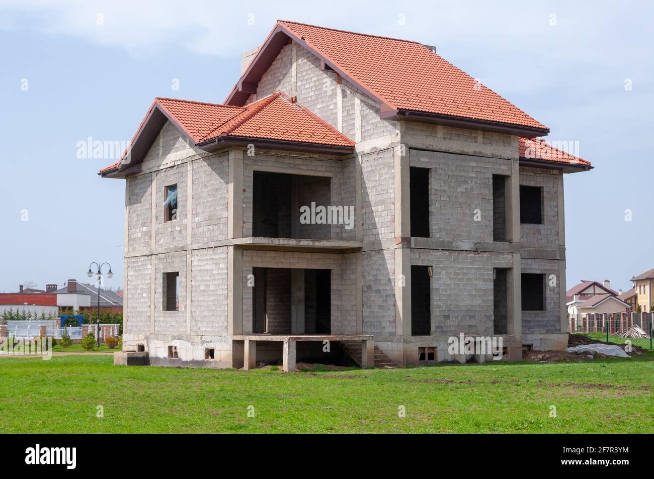 Typical suburban apartment building for rent. Friendly neighbourhood ...