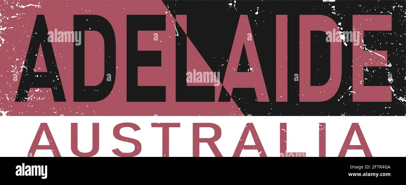 Adelaide. Colorful typography text banner. Vector the word adelaide ...