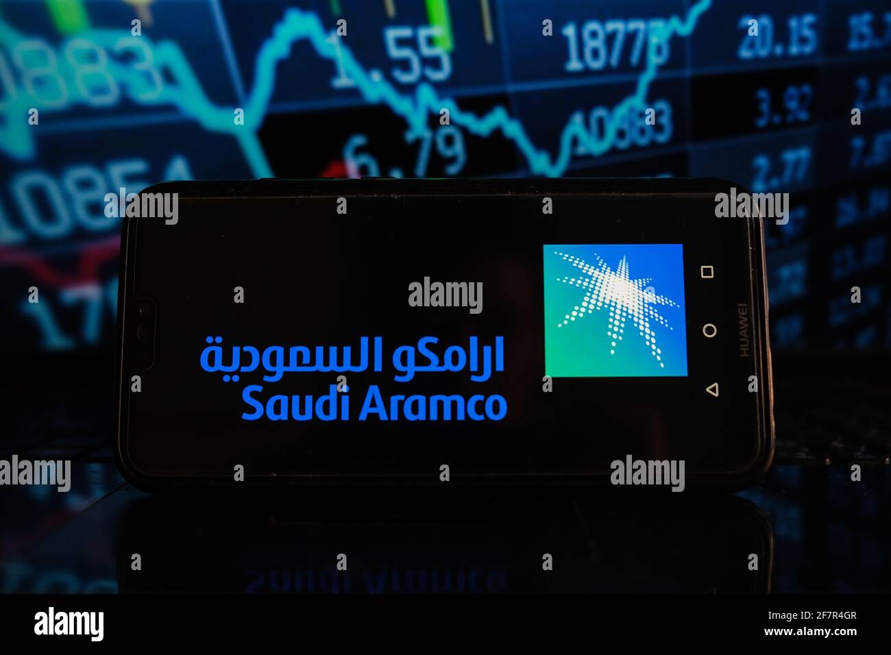 Saudi aramco sign hi-res stock photography and images - Alamy