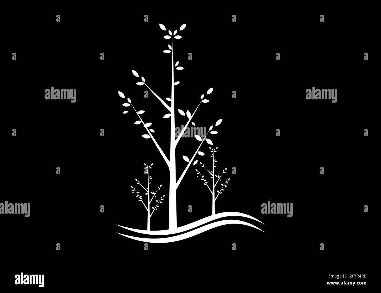 tree logo design vector illustration template Stock Vector Image & Art ...