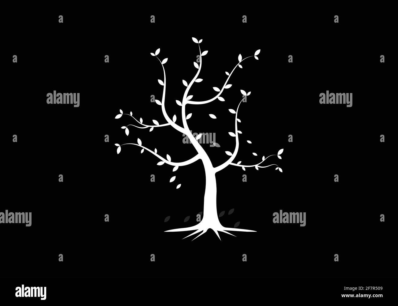 tree logo design vector illustration template Stock Vector Image & Art ...