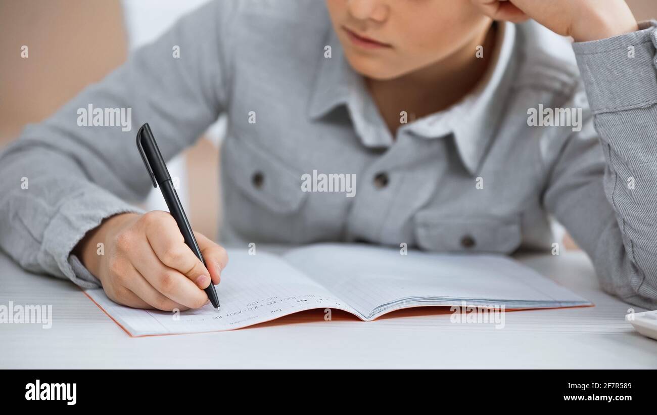 Boy girl child writing home preteen hi-res stock photography and images ...