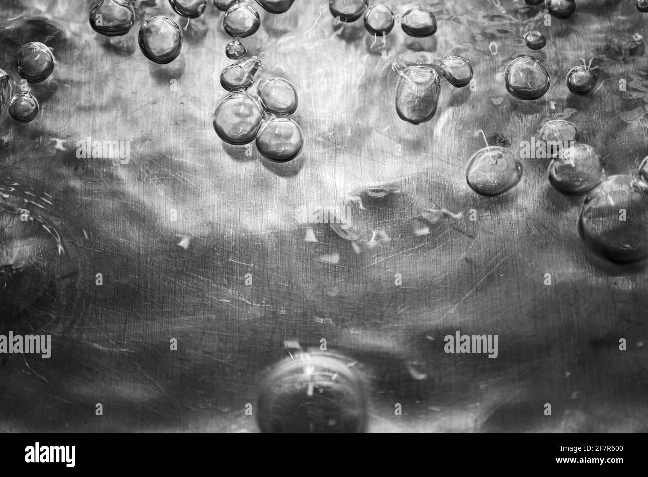 Abstract close up of bubbles on metal Stock Photo - Alamy