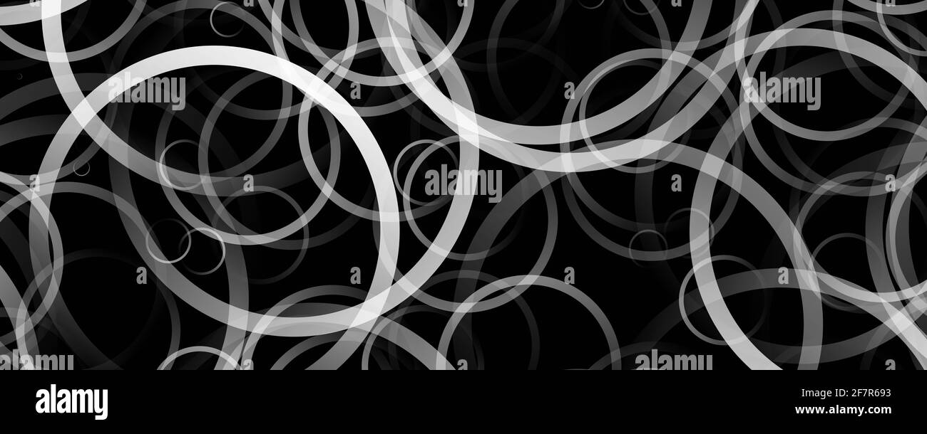 Fantastic panorama background design with circle objects Stock Photo ...