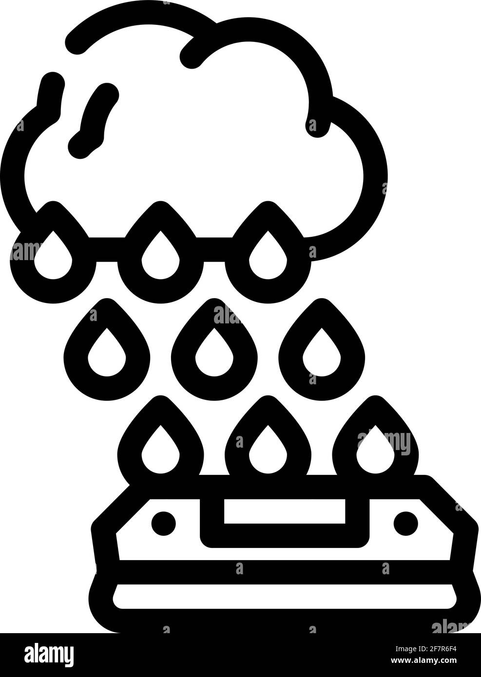 rain sensor line icon vector illustration black Stock Vector Image ... rain sensor line icon vector illustration black Stock Vector Image ...
