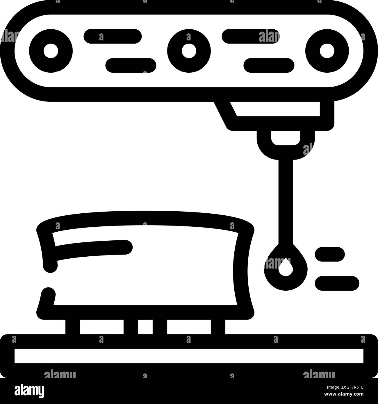 dimension gauge line icon vector illustration black Stock Vector Image ...