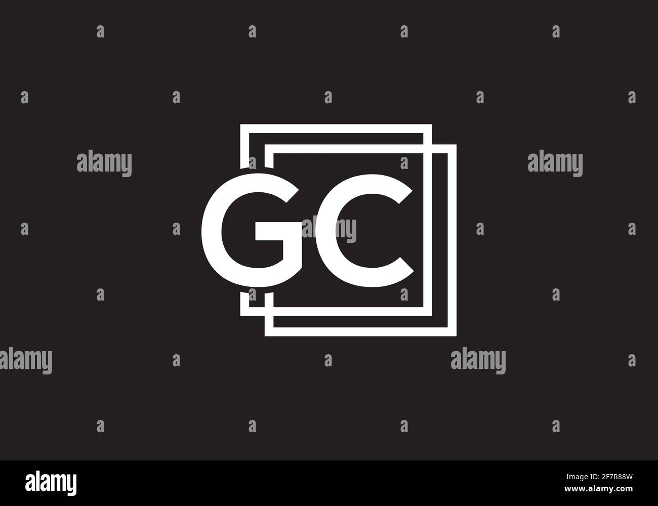 Initial GC Letter Creative Modern Business Typography Vector Template ...